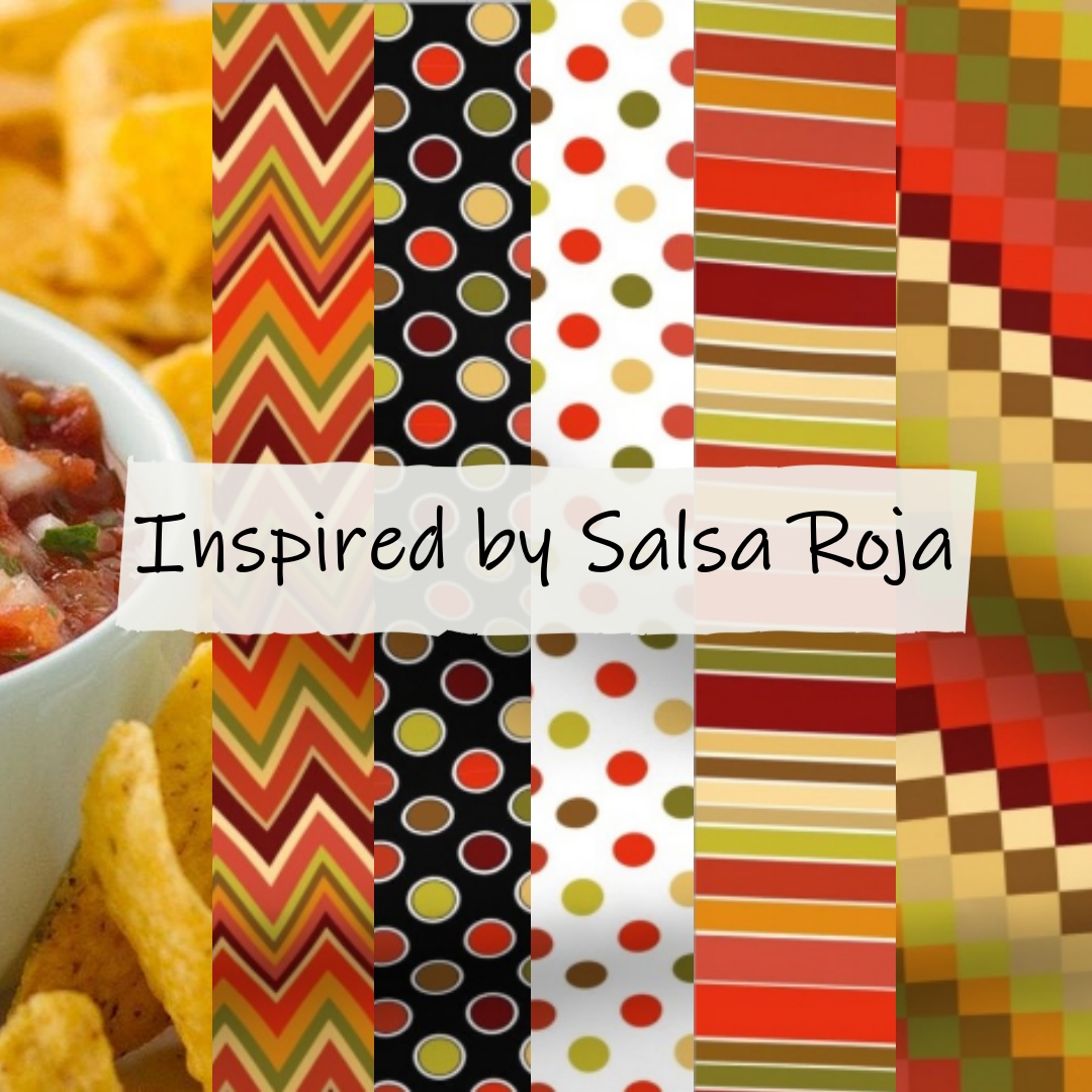 Salsa Roja and Tortilla Chips Fabric: A Fiesta of Colors and Patterns ...