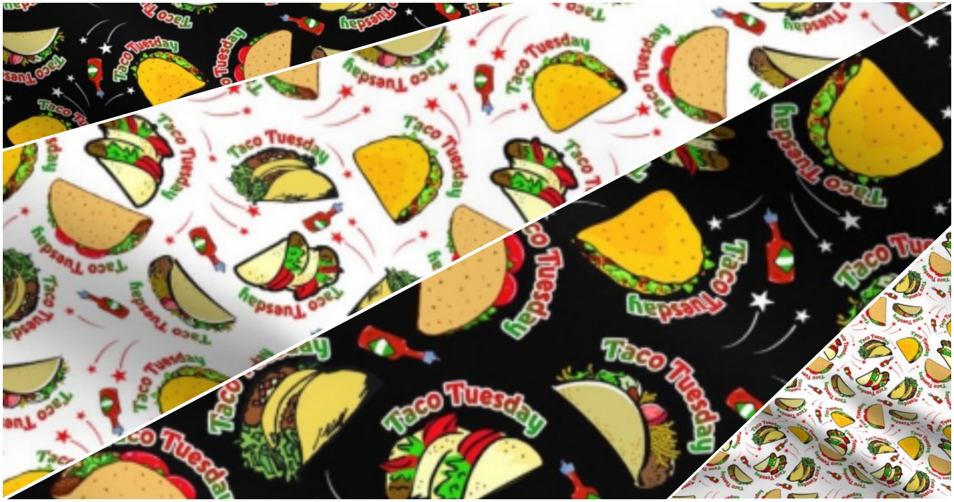 Taco Tuesday Fabric to Spice Up Your Creations - Green Carbon 2112
