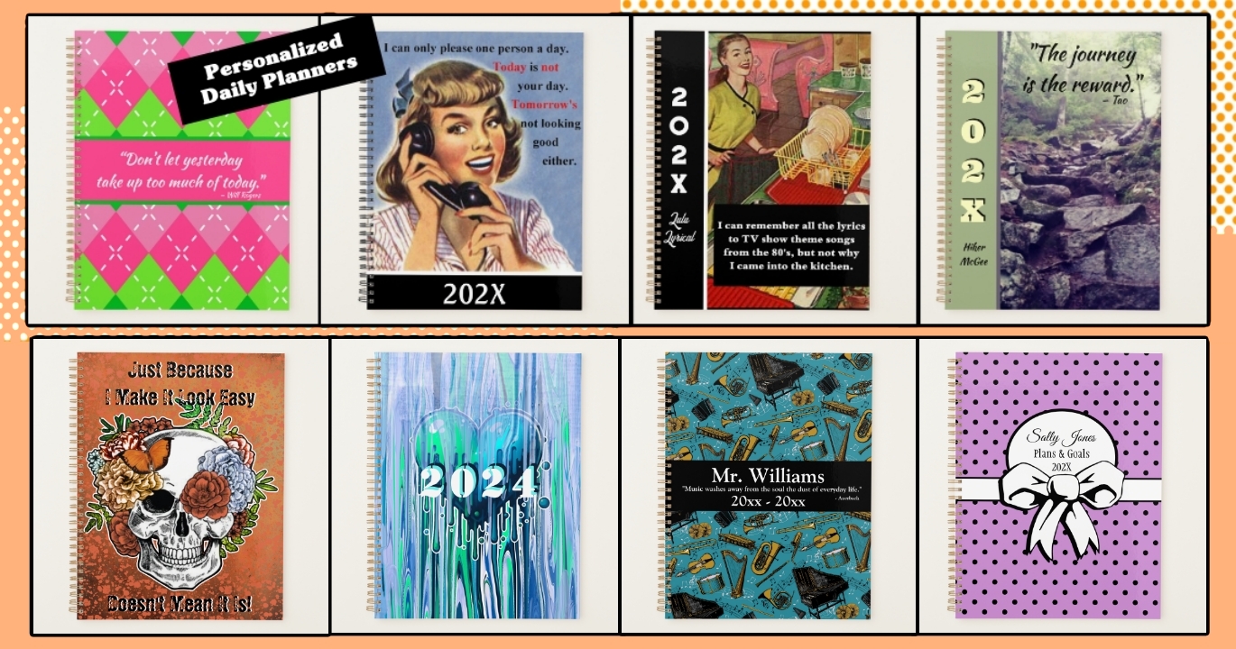 Stay Organized in Style Personalized Customizable Daily Planners ...