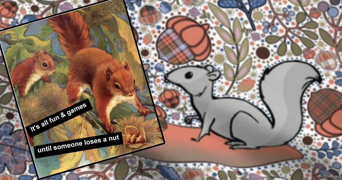 The Whimsical World of Squirrels - Green Carbon 2112