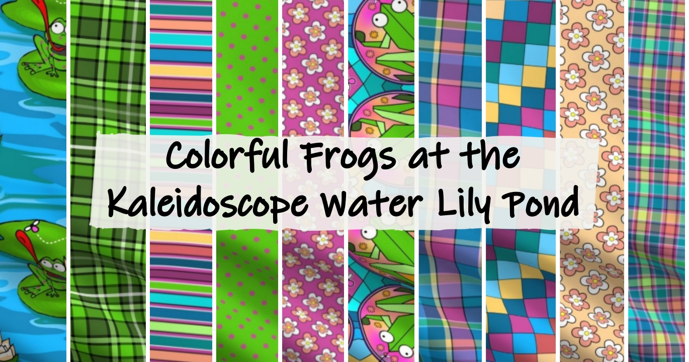 Colorful Frog Pond Fabric Collection - Green Carbon 2112